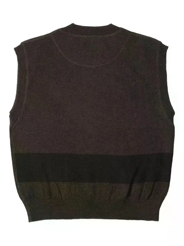 MARGARET HOWELL Sleeveless Sweater With Stripe Detail