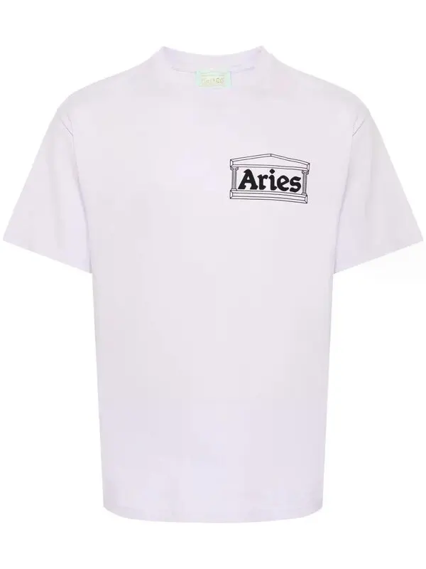 Aries Temple Logo-print T-shirt