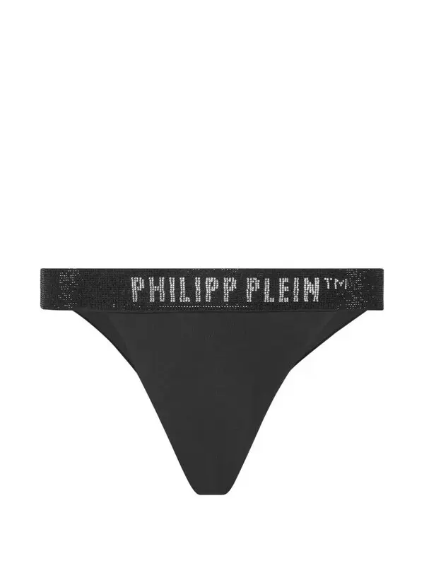 Philipp Plein Logo-band Bikini Bottoms