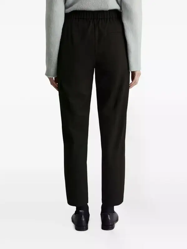 Marc O'polo Elasticated Waist Trousers With Flap Pocket - Black