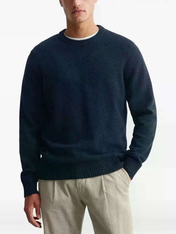 Marc O'polo Textured Crew Neck Long Sleeve Sweater