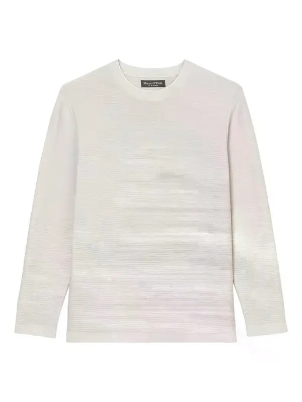 Marc O'polo Textured Long-sleeve Crew Neck Top