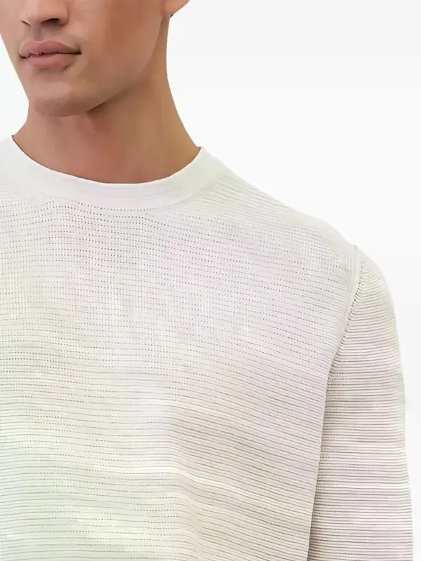 Marc O'polo Textured Long-sleeve Crew Neck Top