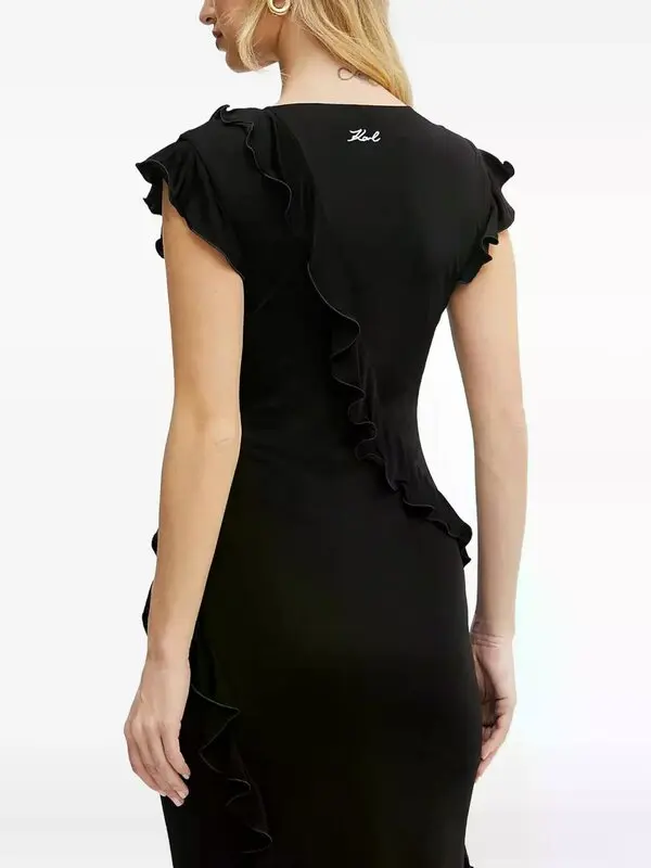 Karl Lagerfeld Ruffled Midi Dress