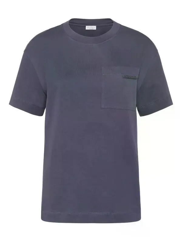 Brunello Cucinelli Cotton Jersey T-shirt With Patch Pocket