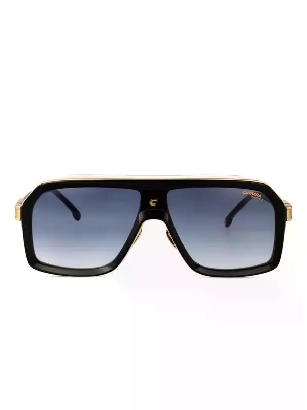 Carrera Eyewear Navigator Sunglasses With Gold-tone Accents - Black