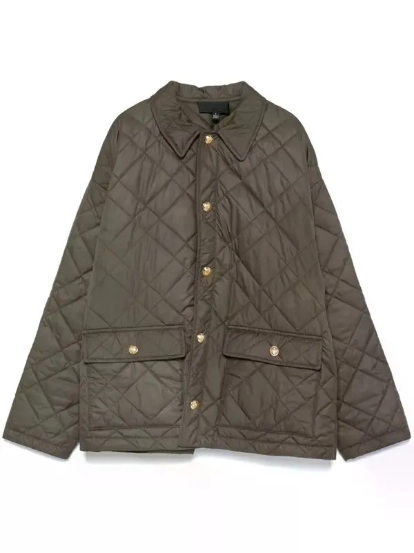 NILI LOTAN Helah Quilted Jacket - Green