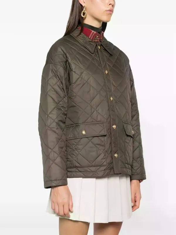 NILI LOTAN Helah Quilted Jacket - Green