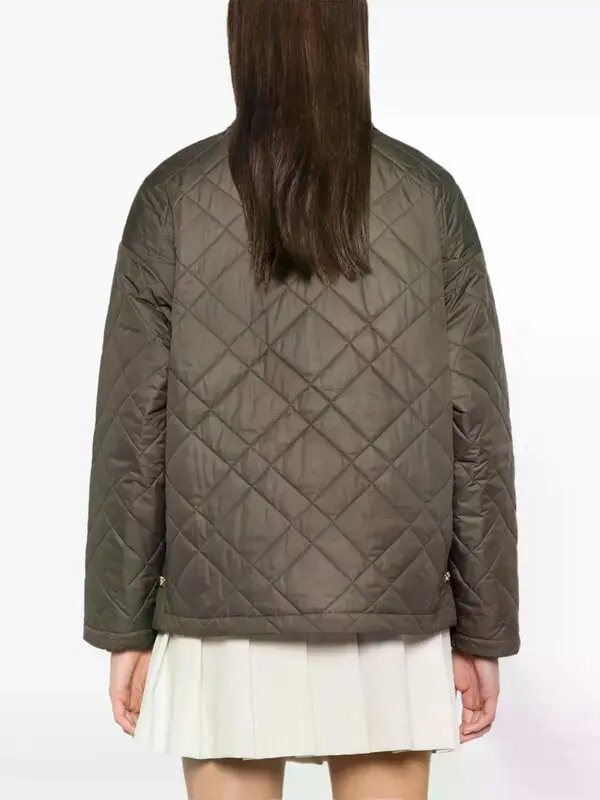 NILI LOTAN Helah Quilted Jacket - Green