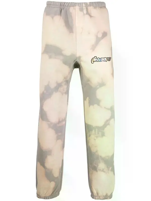 PLEASURES Tie-dye Track Pants - Grey