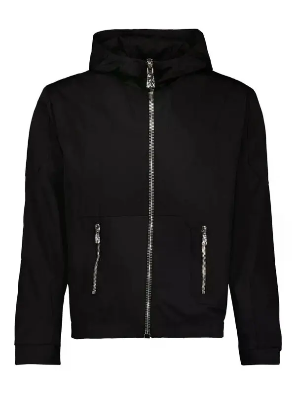 L8 STUDIO Hooded Zip-front Jacket