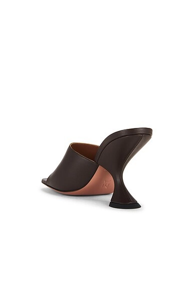 Amina Muaddi Taylor Sculptural Heel Mules - Coffee