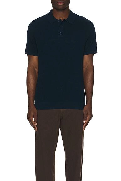 Onia Cotton Textured Knit Polo