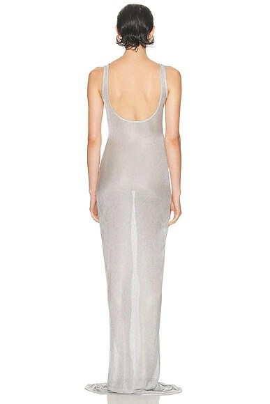 PRISCAVERA Scoop Neck Maille Dress