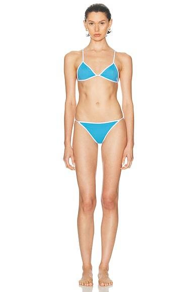 SPORTY & RICH Kate Bikini Bottom - Juniper