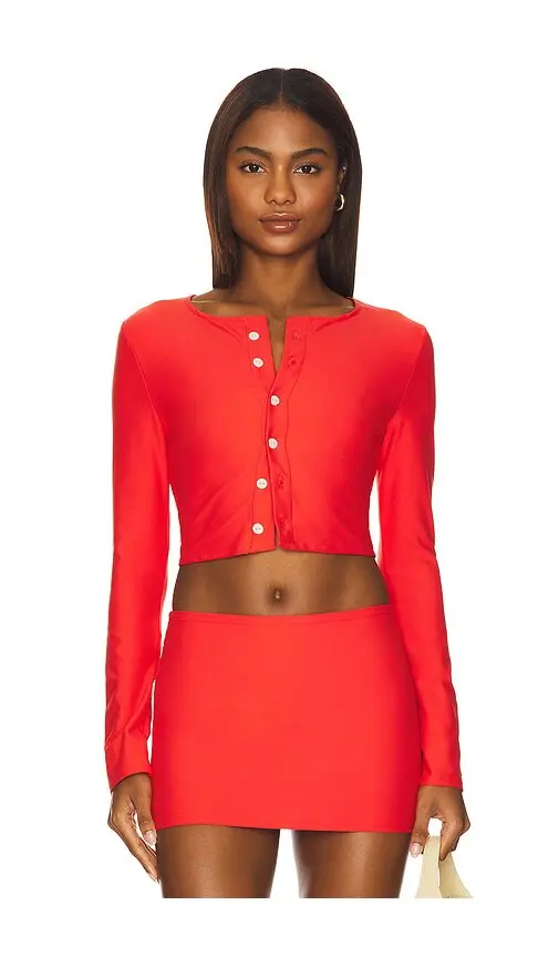 MONTCE Button-down Cropped Cardigan