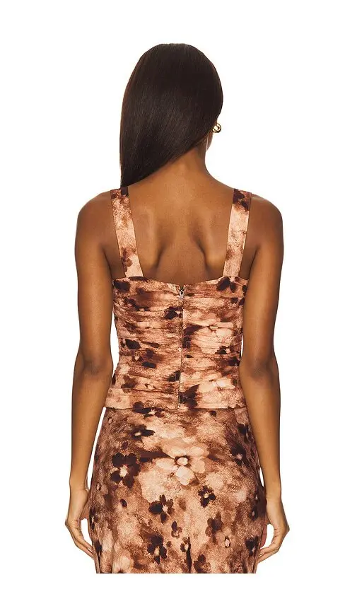 Lioness Cobain Floral Print Corset Top