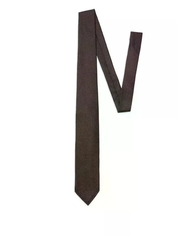 Dsquared2 Textured-jacquard Tie - Brown