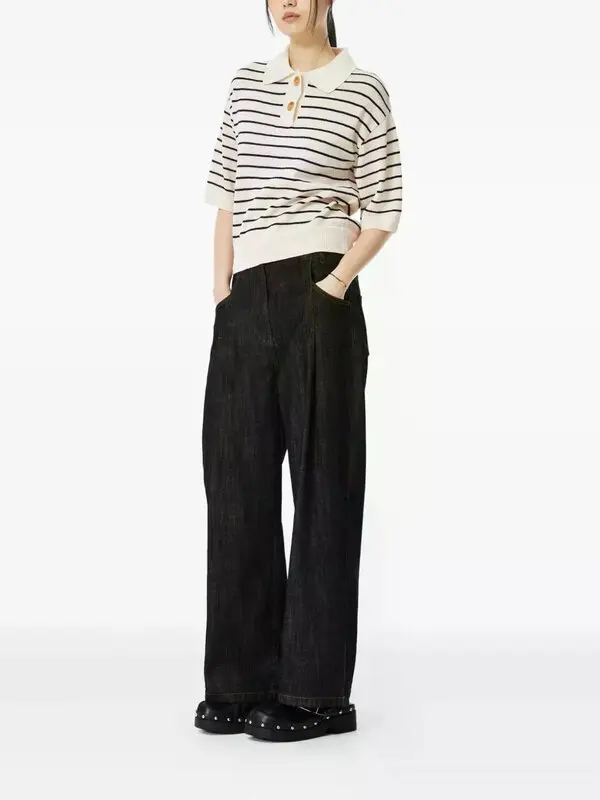 STUDIO TOMBOY Pleated Wide-leg Trousers