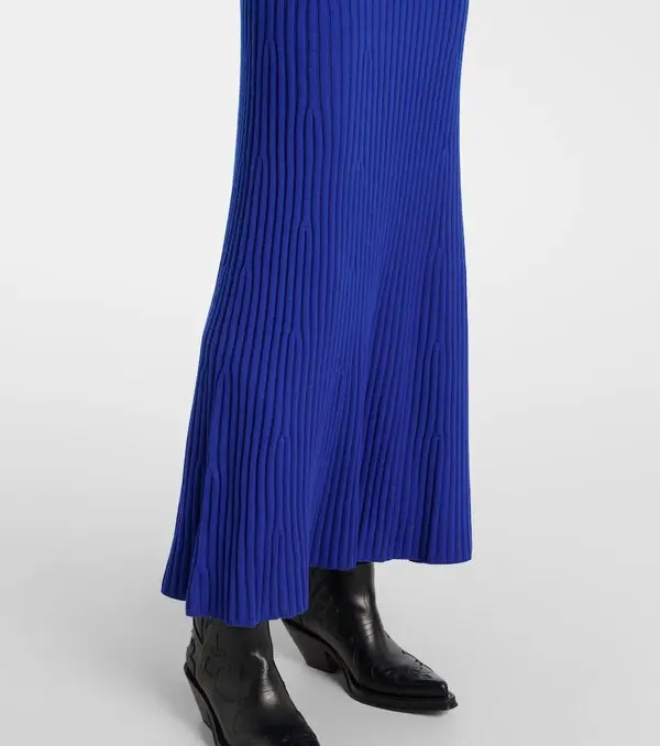 Gabriela Hearst Meier Ribbed Wool And Cashmere Midi Dress