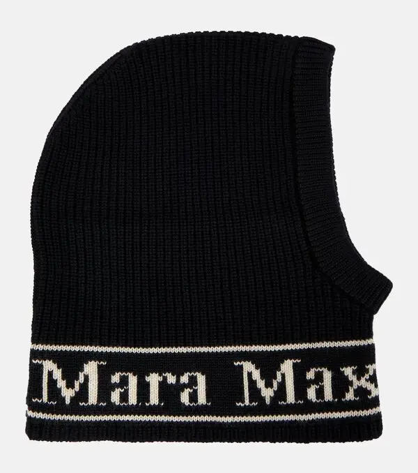 Max Mara Logo Wool Balaclava