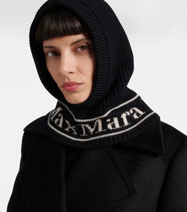 Max Mara Logo Wool Balaclava