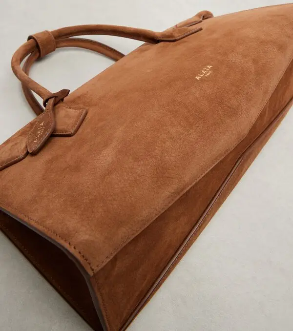 Alaïa Suede Tote - Brown