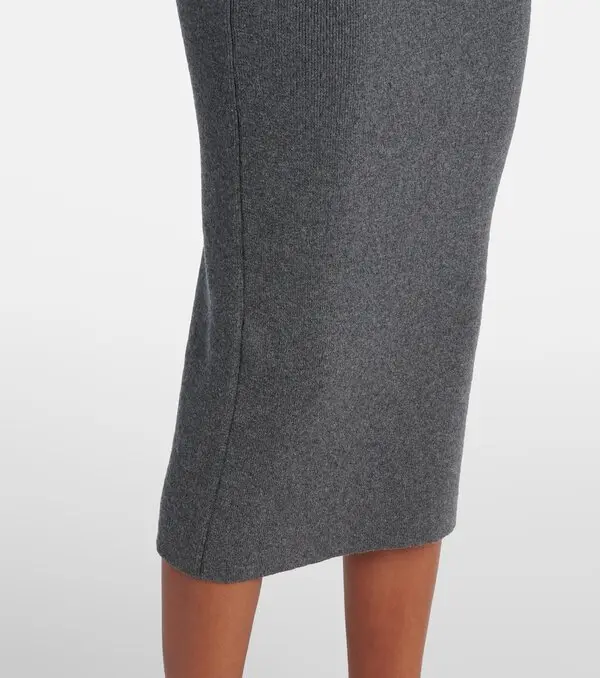 TOM FORD Cashmere And Cotton-blend Midi Skirt