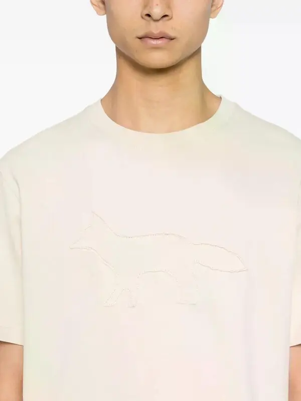 Maison Kitsuné Profile Fox-patch T-shirt