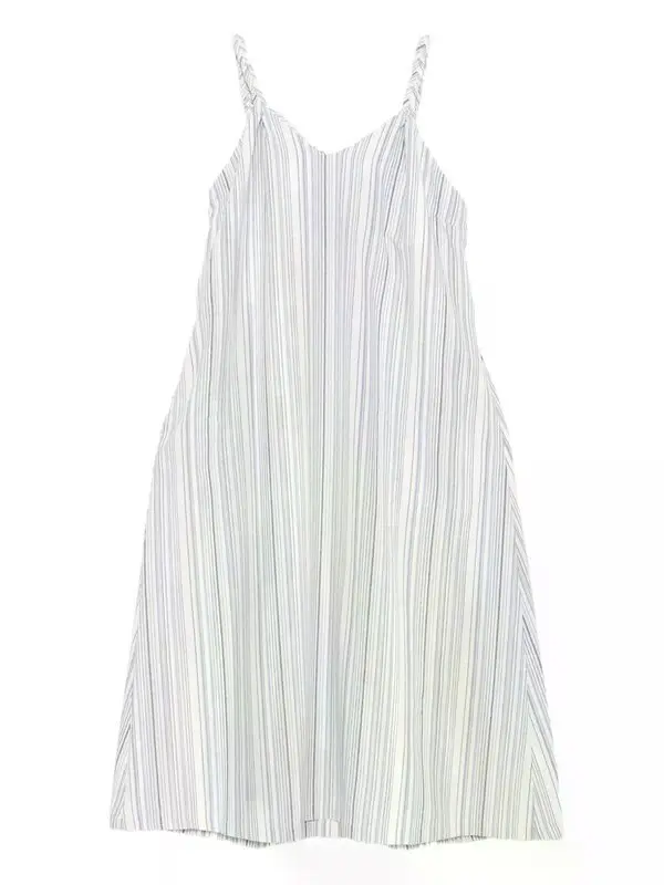 B+AB Sleeveless Striped Midi Dress - Blue