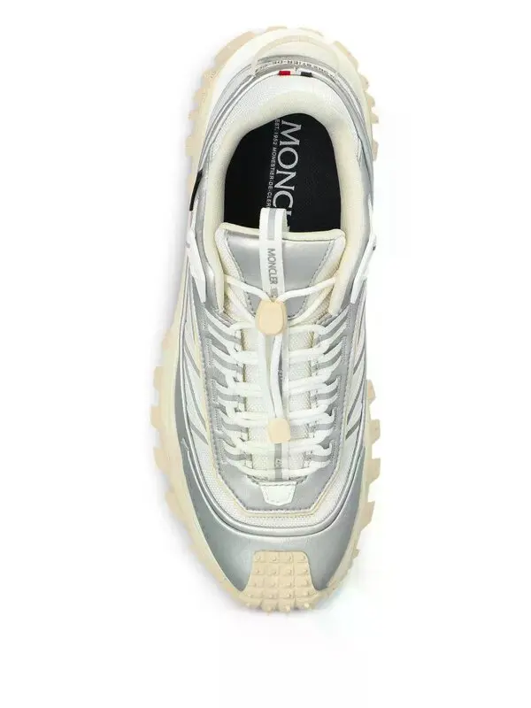 Moncler Trailgrip Gtx Leather Sneakers - Silver