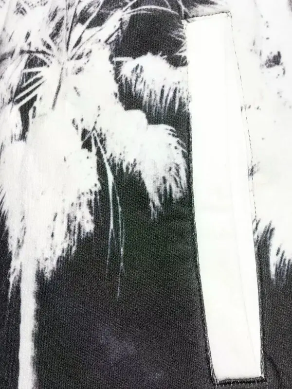 Palm Angels Palm Tree Print Drawstring Shorts