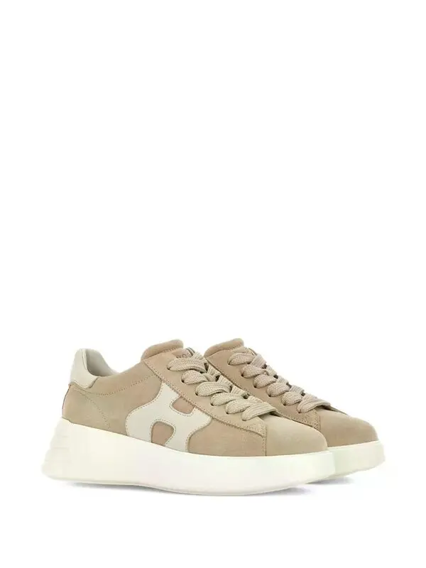 Hogan Rebel Sneakers With Logo Detailing - Neutrals