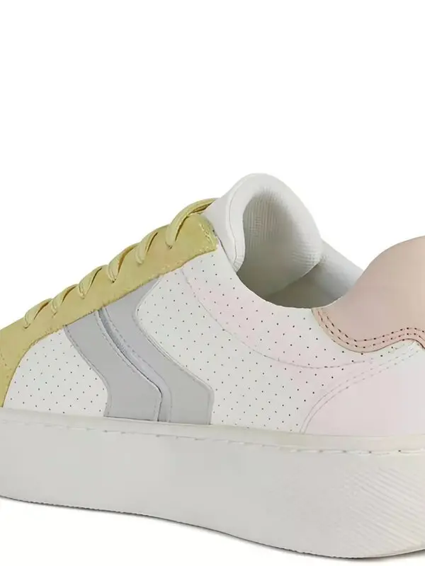 Geox Skyely Perforated Leather Sneakers