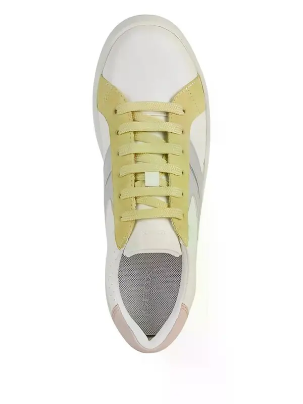 Geox Skyely Perforated Leather Sneakers
