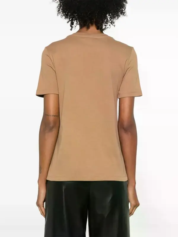 Max Mara Embroidered Logo Cotton T-shirt