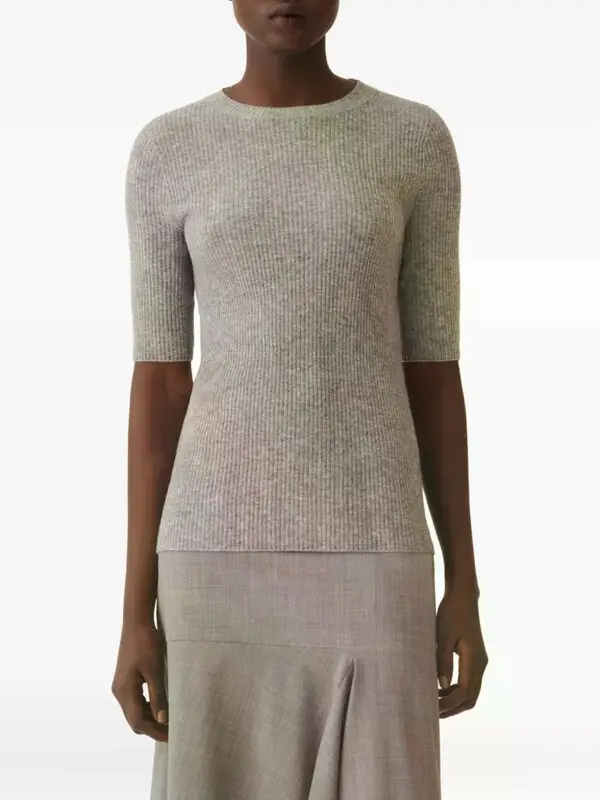 Fabiana Filippi Ribbed Short-sleeve Top