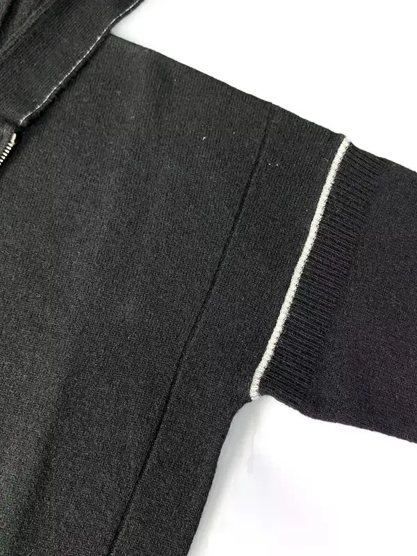 Max Mara Hooded Zip-up Cardigan