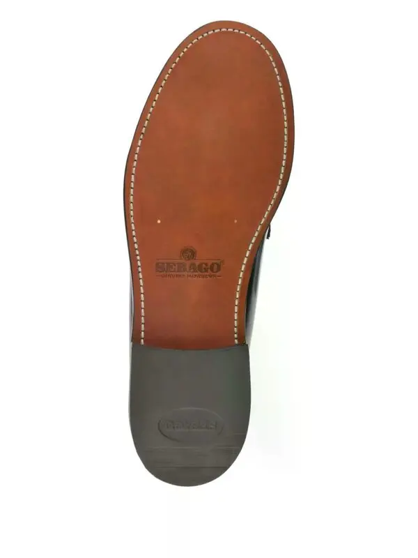 SEBAGO Tassel Leather Loafers - Brown
