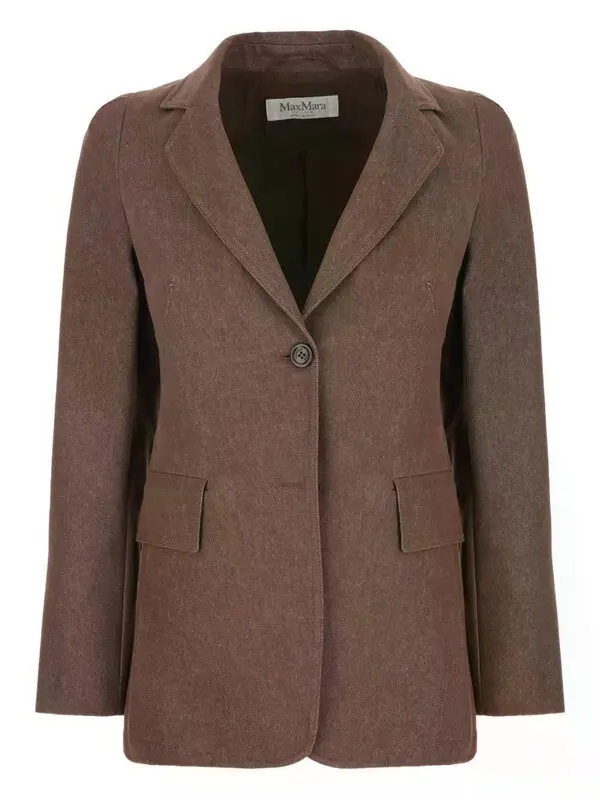 Max Mara Cotton Blazer - Brown
