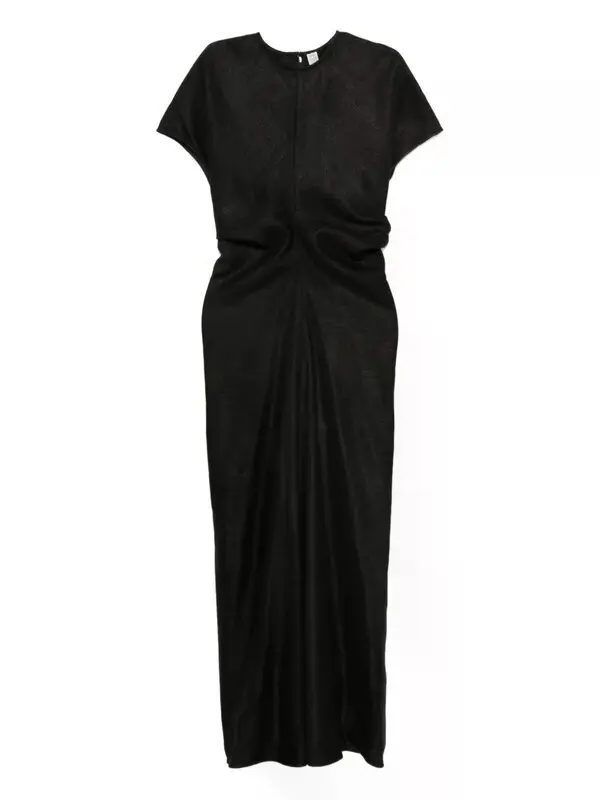 TOTEME Slouch-waist Maxi Dress - Black