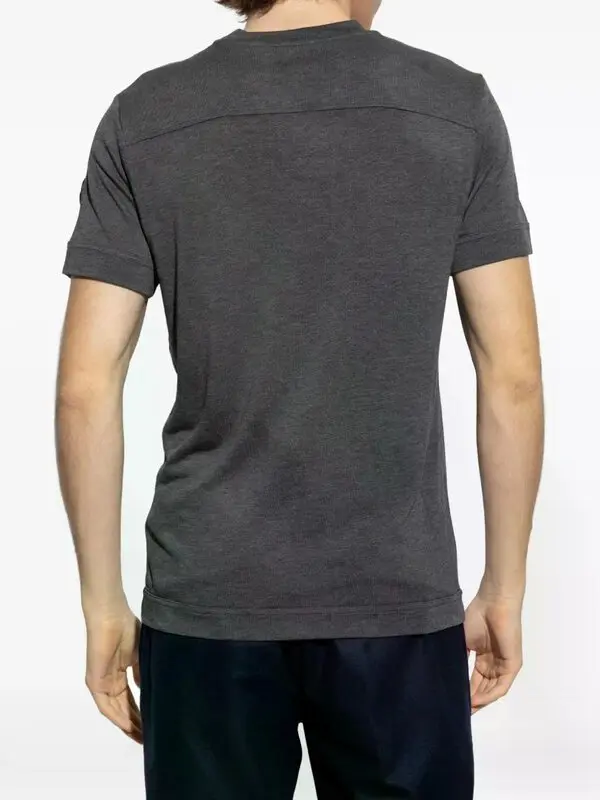 Moncler Logo-print Short-sleeve T-shirt - Grey