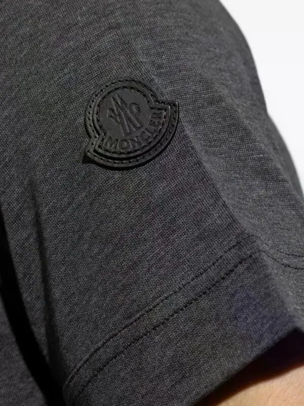 Moncler Logo-print Short-sleeve T-shirt - Grey