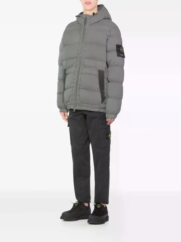 Stone Island 4100040 Seamless Tunnel Nylon Down-tc Hooded Jacket