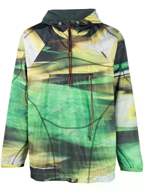 SAUL NASH Graphic-print Hooded Jacket