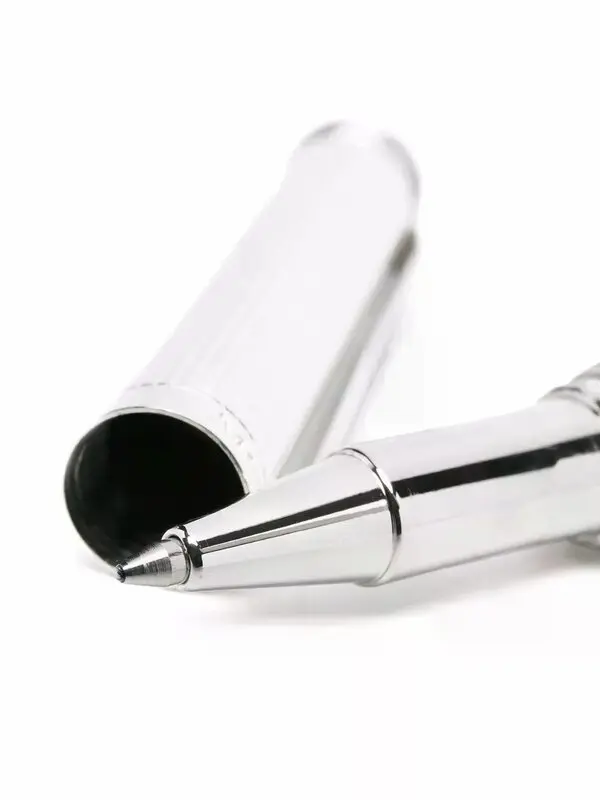 ASPINAL OF LONDON Croc-effect Rollerball Pen - Brown