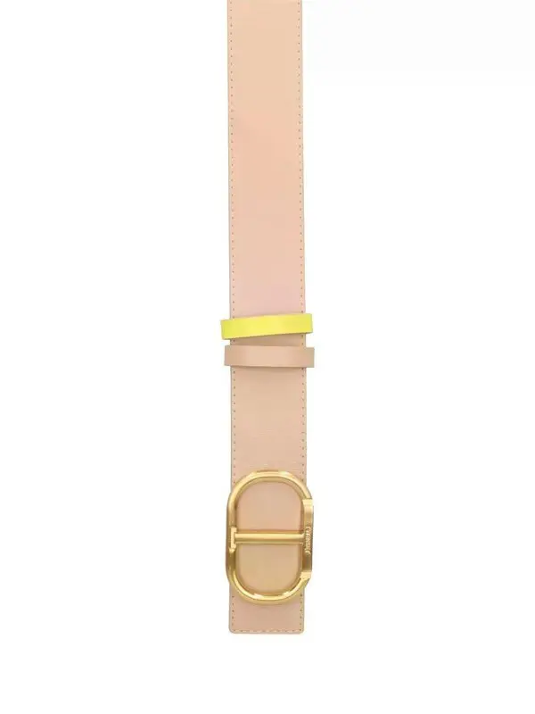 TWINSET Reversible Leather Belt - Brown