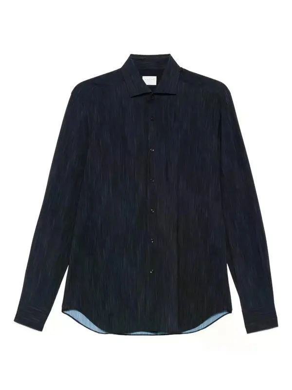 XACUS Textured Long-sleeved Shirt