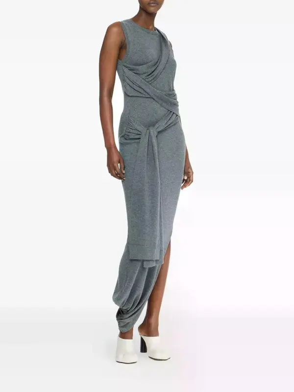 JW Anderson Draped Tie-waist Maxi Dress