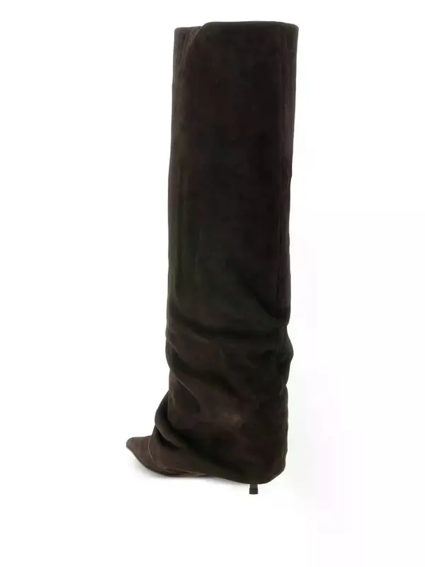 LE SILLA 80mm Pointed-toe Stiletto Boots - Brown